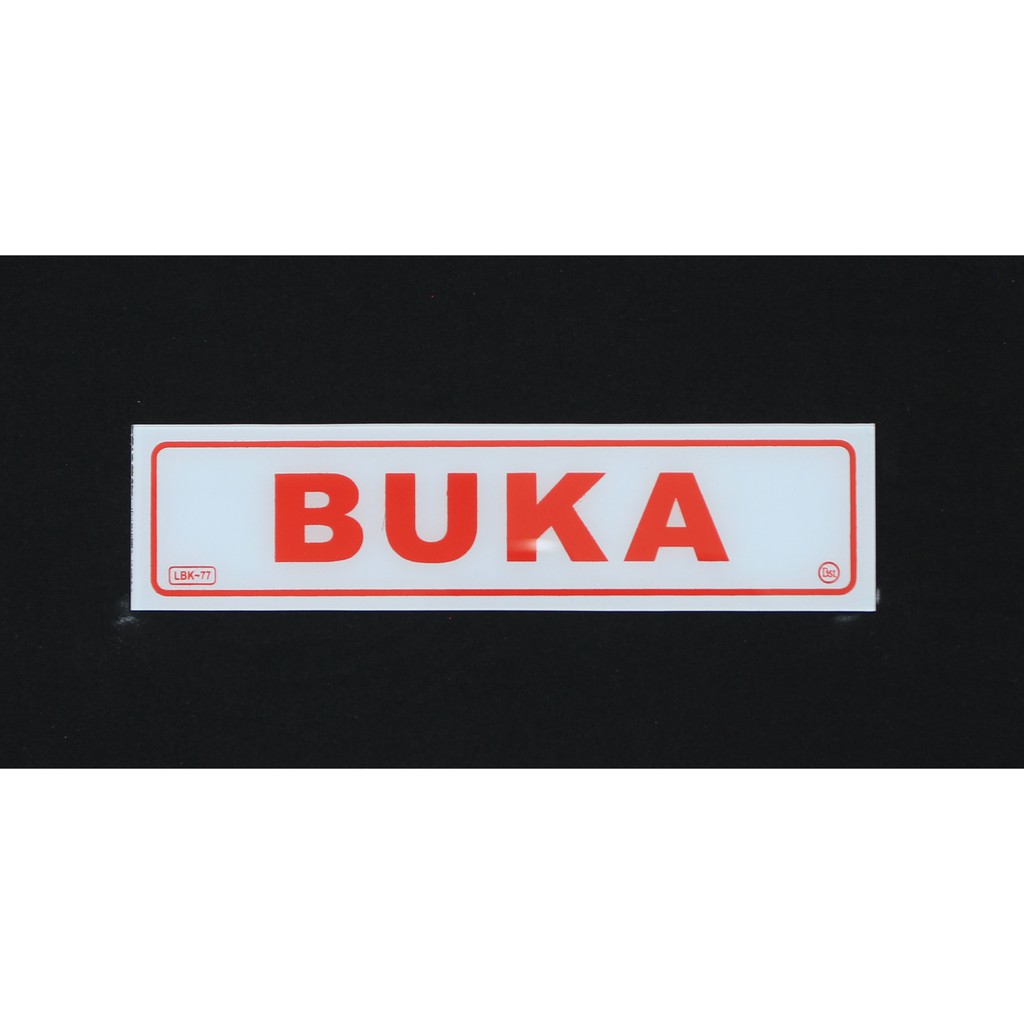 Jual Label Akrilik Tulisan Buka | Shopee Indonesia