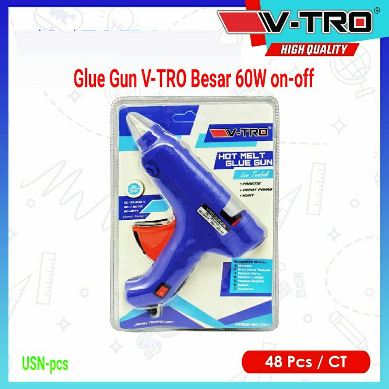 Jual ALAT LEM BAKAR GLU GUN BESAR 60W dilengkapi tombol on off | Shopee ...