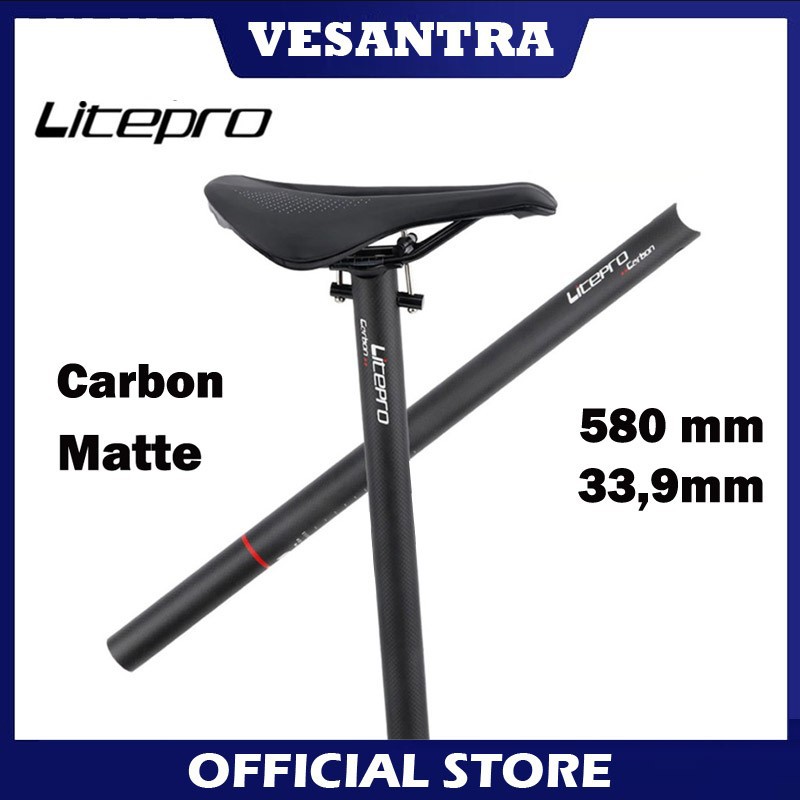Jual Litepro Seatpost Carbon Sepeda Lipat Seli 33.9 x 580 mm Matte ...