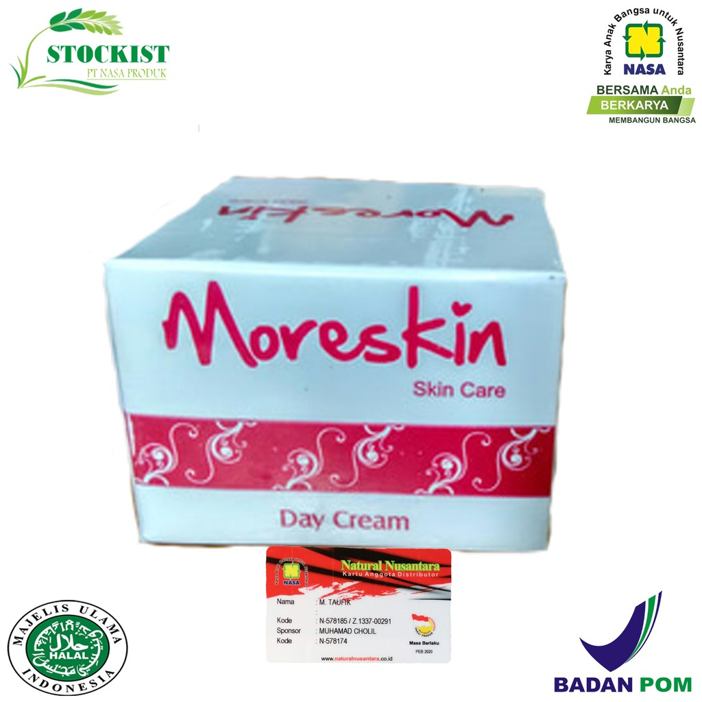 Jual Moreskin Skin Care Day Cream Original Nasa / Stockist Pt Nasa Produk | Shopee Indonesia