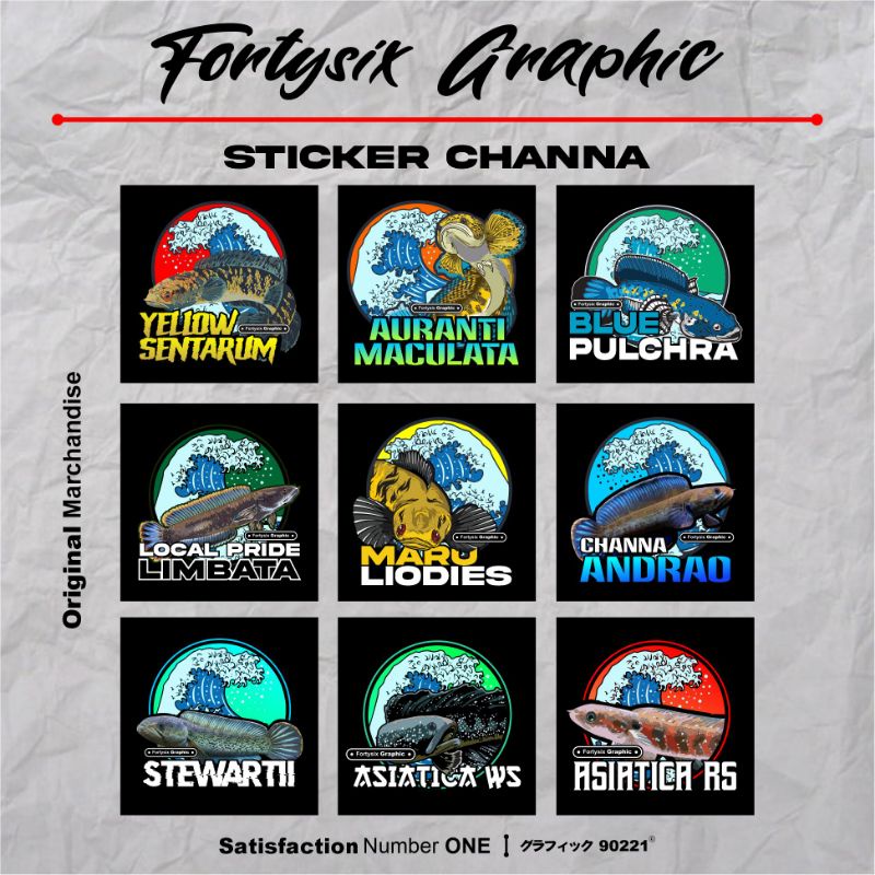 Jual Stiker Channa | Stiker ikan Channa | Stiker Predator Fish | Shopee ...