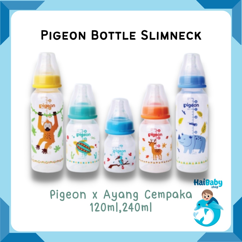 Jual PIGEON BOTOL PP RP 50ML/ 120ML/240 ML X AYANG CEMPAKA W/ S TYPE PERISTALTIC NIPPLE | Shopee ...