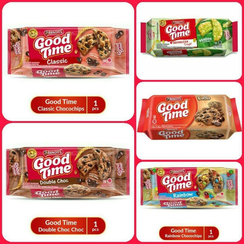 Jual GOOD TIME 5 VARIAN RASA 72gr (harga spesial) | Shopee Indonesia