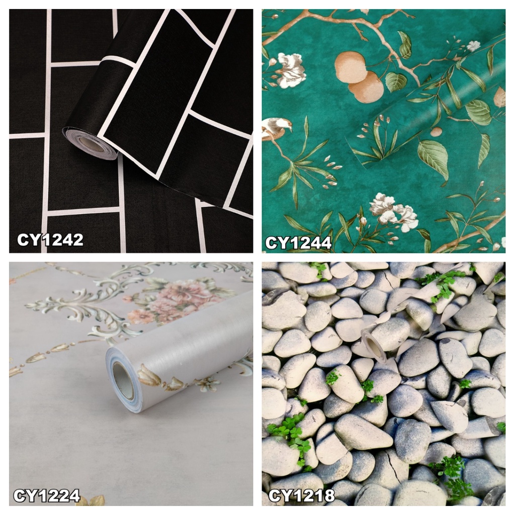 Jual Stiker dinding aesthetic wallpaper murah wallstiker motif premium ...