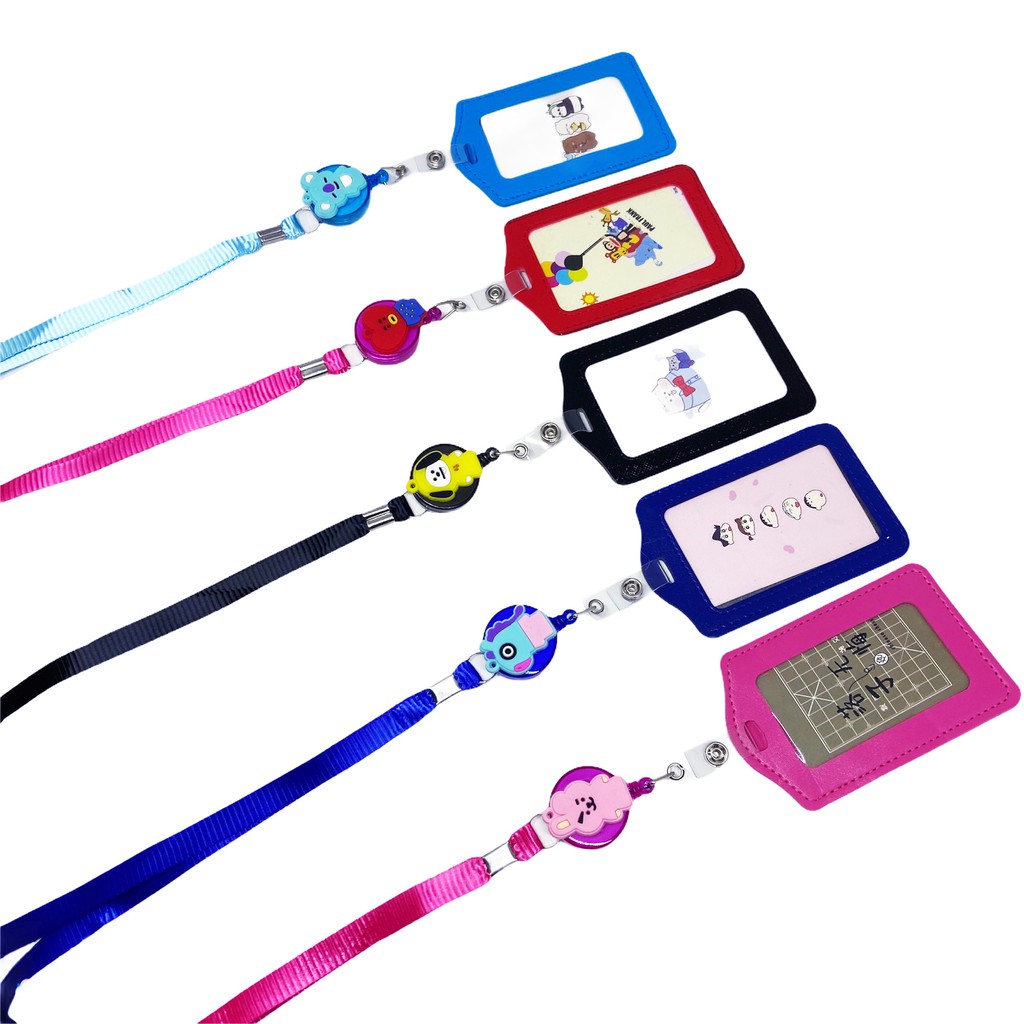 Jual NAME TAG ID CARD NAME BT21 BTS GANTUNGAN KARTU NAMA / LANYARD ID ...