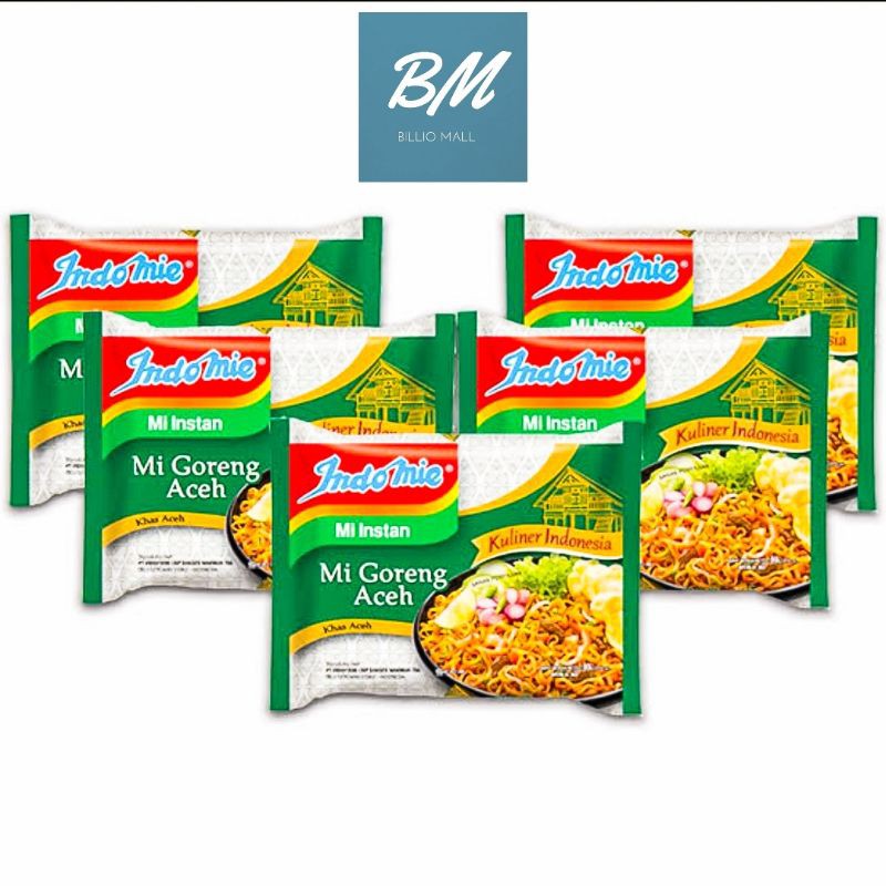 Jual Indomie Aceh 5 Pcs / Mie Indomie Goreng Aceh 5 Bungkus / Indomie ...