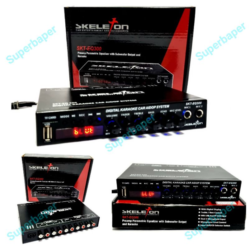 Jual Preamp Parametric Equalizer Usb / Tf Card Bluetooth SKELETON SKT ...
