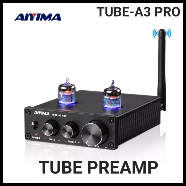 Jual Aiyima Tube-A3 Pro Bluetooth 5.0 Tube Preamp W Bass & Treble Aux Input | Shopee Indonesia