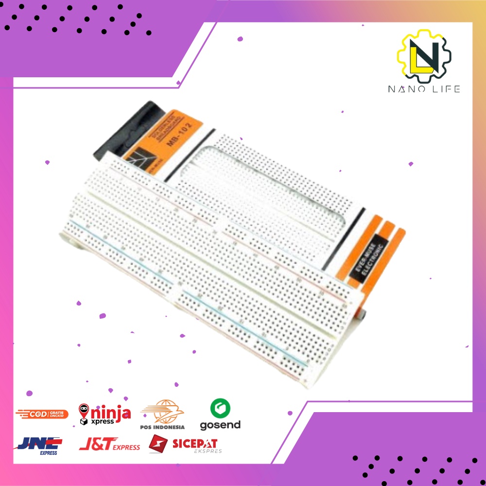Jual Project Board/Breadboard MB-102 SOLDERLESS 830P | Shopee Indonesia