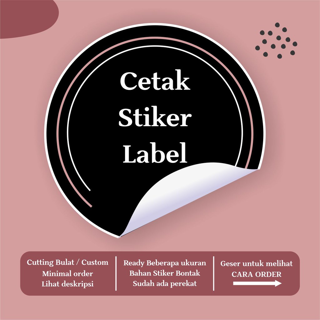 Jual STIKER LABEL / STIKER KEMASAN ONLINE SHOP / STIKER KUE / STIKER ...