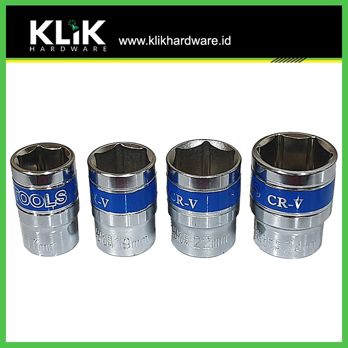 Jual ATS Mata Sock Shock 1/2 Inch 6 PT Chrome Vanadium - Kunci Sok Pilih Ukuran 17 19 22 24 mm ...