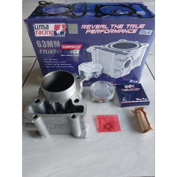 Jual BLOK SEHER 63MM NMAX NEW AEROX R15 V3 WR155 MT155 UMA RACING | Shopee Indonesia