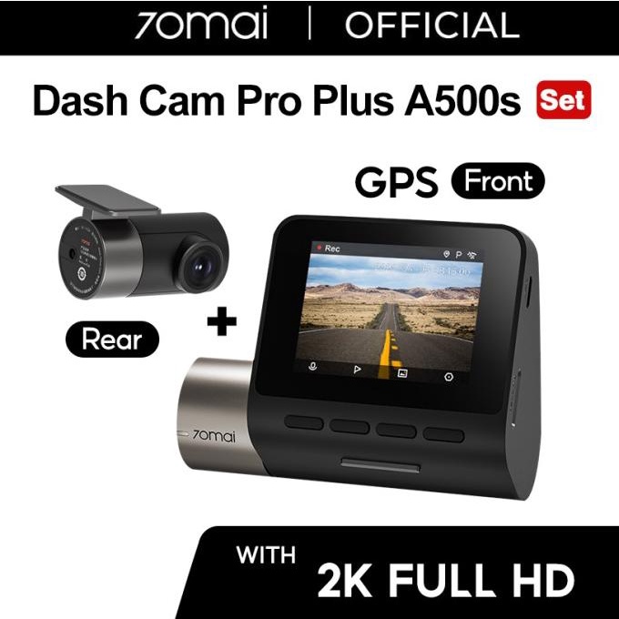 Jual 70Mai Dash Cam Pro Plus A500S 1944P Gps Adas Set(Front +Rear ...