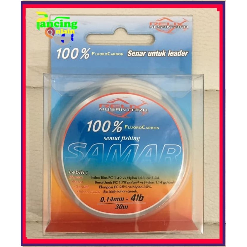 Jual Dijual Senar Pancing 4lb 30m Relix Samar Leader 100 Fluorocarbon Berkualitas | Shopee Indonesia