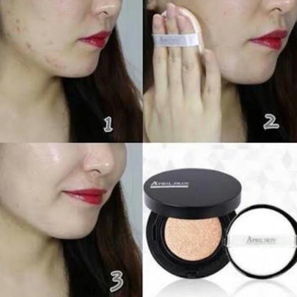 Jual Cushion Bedak April skin magic Snow aprilskin Korea bb cusion ...