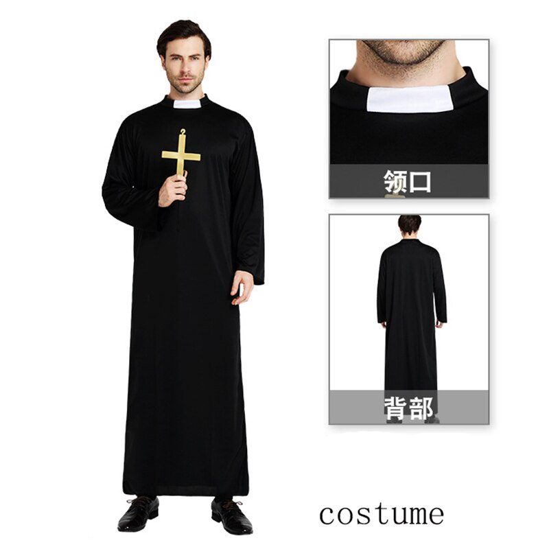 Jual PREORDER Medieval Cosplay Halloween Costumes for Women men Priest ... Jual PREORDER Medieval Cosplay Halloween Costumes for Women men Priest ...