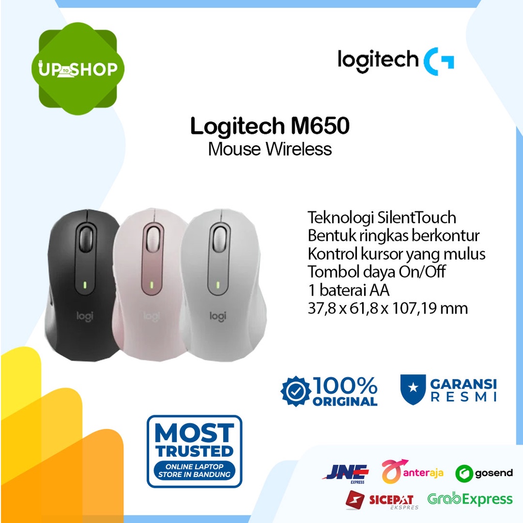 Jual Logitech Signature M650 - M650L - M650 L Mouse Wireless Bluetooth ...