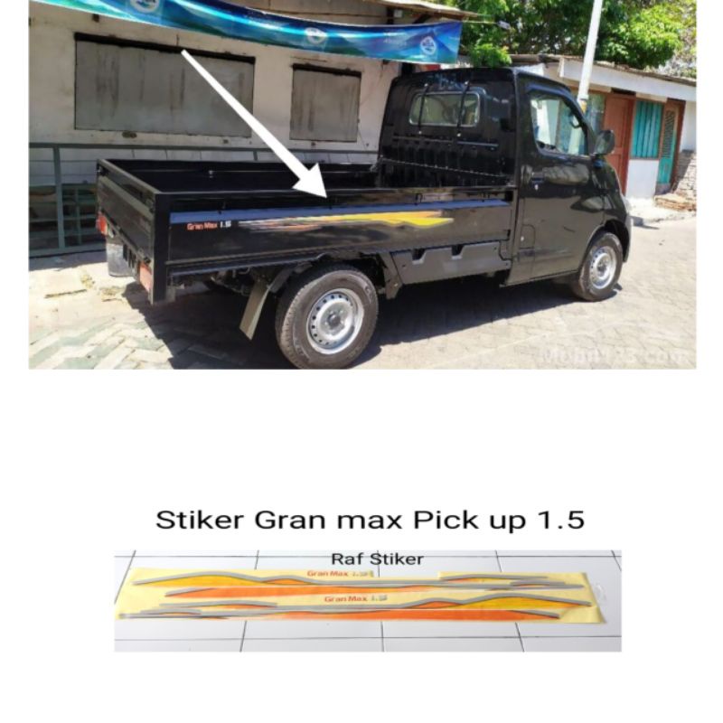 Jual Stiker List Body Gran max 1.5 pick up/ Sticker grand max/ Stiker ...