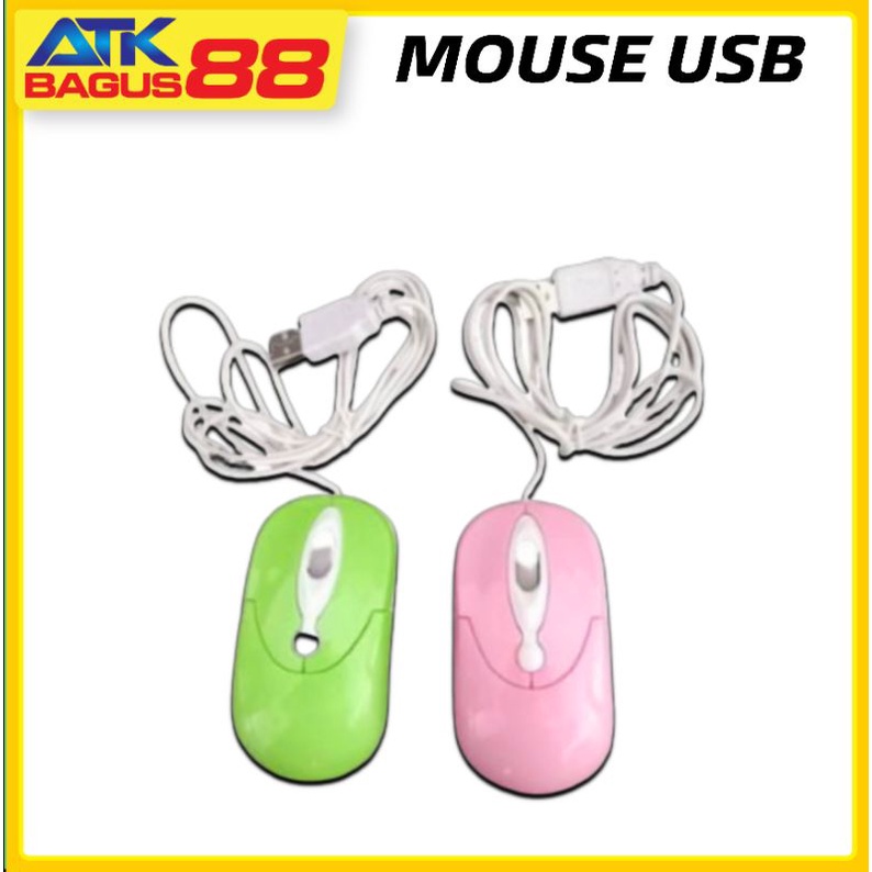 Jual Mouse USB 3 warna /pcs | Shopee Indonesia