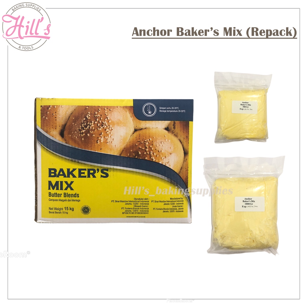 Jual PROMO MURAH !!! ANCHOR BAKER'S MIX 500 GR & 1 KG / BLEND BUTTER ...