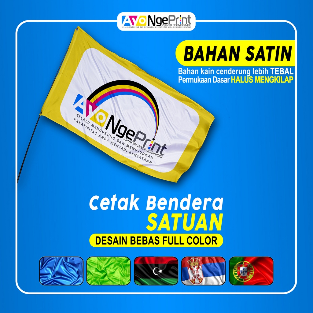 Jual Cetak Print Sablon Bendera Suporter Ultras Custom Satuan - Bahan ...