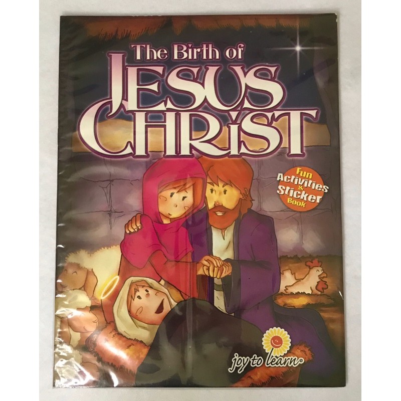 Jual Buku Activities and Sticker The Birth of Jesus Christ Book Bible ...