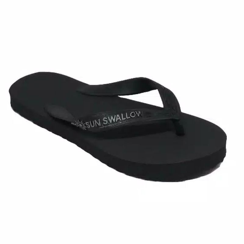 Jual Sendal Jepit Pria Wanita SunSwallow /Swallow Hitam 37 - 45 ...