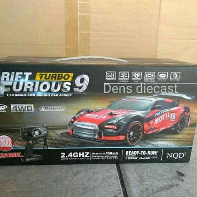 Jual RC Drift NQD 2,4GHz 4WD 1:14 Scale TURBO Racing Car Series ...