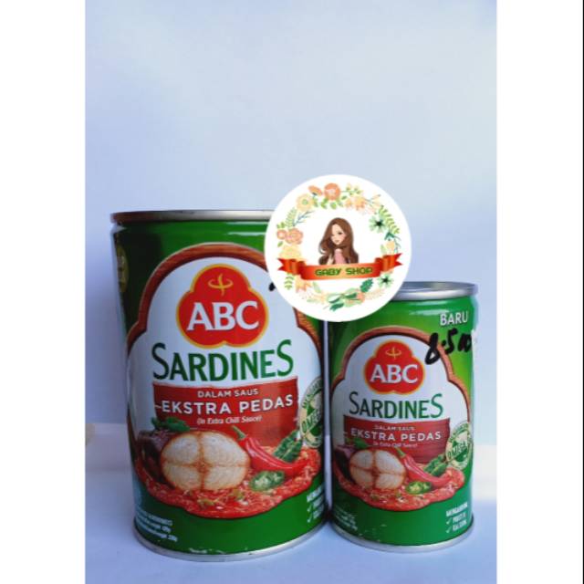 Jual SARDEN ABC KALENG SARDINES ABC HEINZ CABAI/EXTRA PEDAS/TOMAT 155 ...
