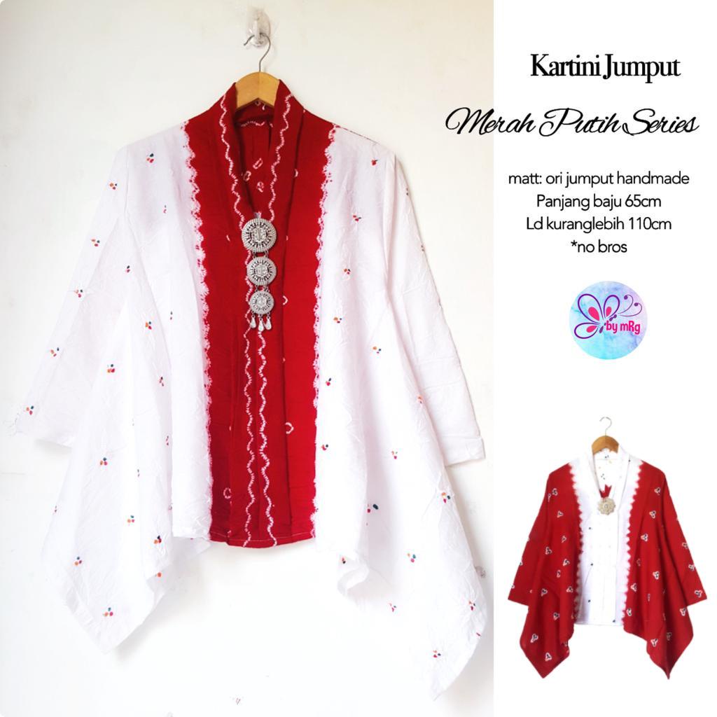 Jual PREMIUM Blus Kartini Merah Putih Series Kemerdekaan Blouse Batik ...