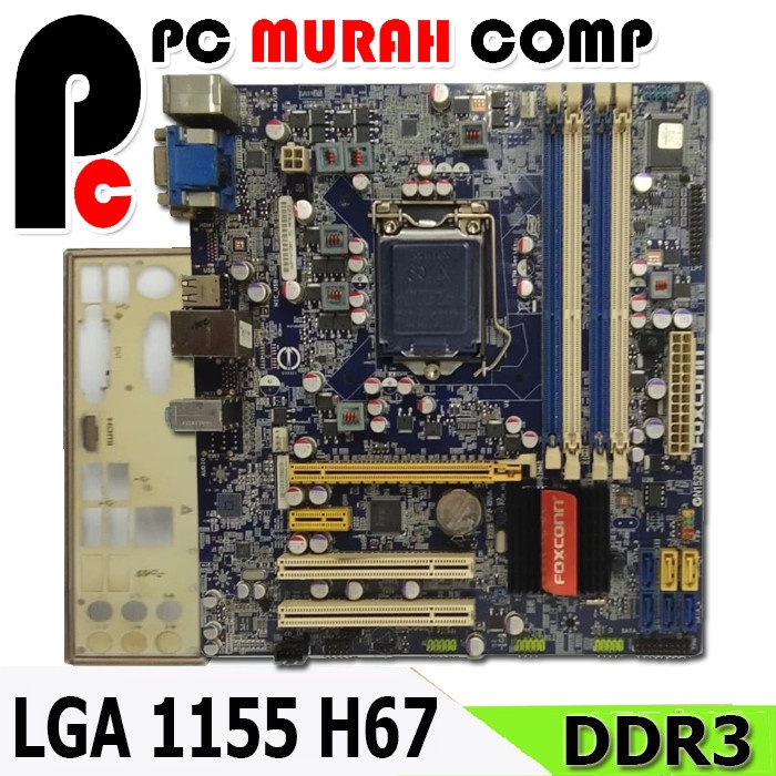 Jual MOBO / MOTHERBOARD Intel LGA 1155 H67 H67M-V HDMI FOXCONN | Shopee ...