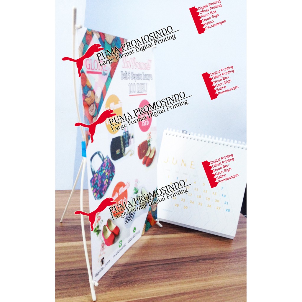 Jual mini x banner stand A4 non printing | Shopee Indonesia