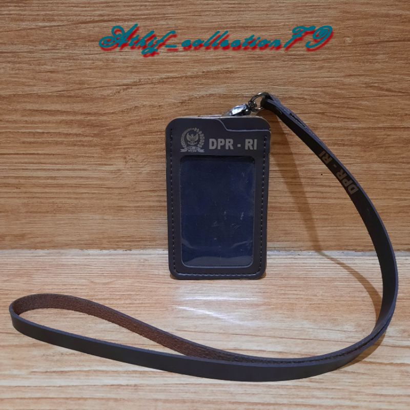 Jual Tempat Id Card DPR RI Kulit Holder Id Card Kulit DPR RI Kalung ...