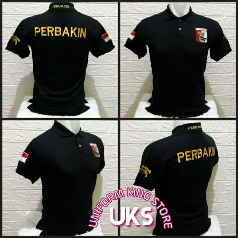 Jual Kaos Perbakin - Kaos Kerah Perbakin Hitam - PBH - Baju Perbakin ...