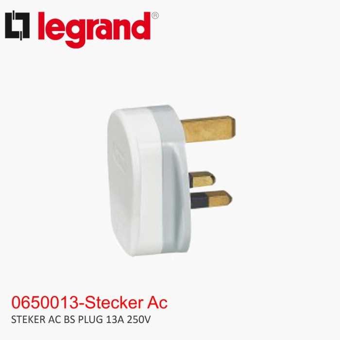 Jual LEGRAND STEKER AC BS PLUG 13A 250V | Shopee Indonesia