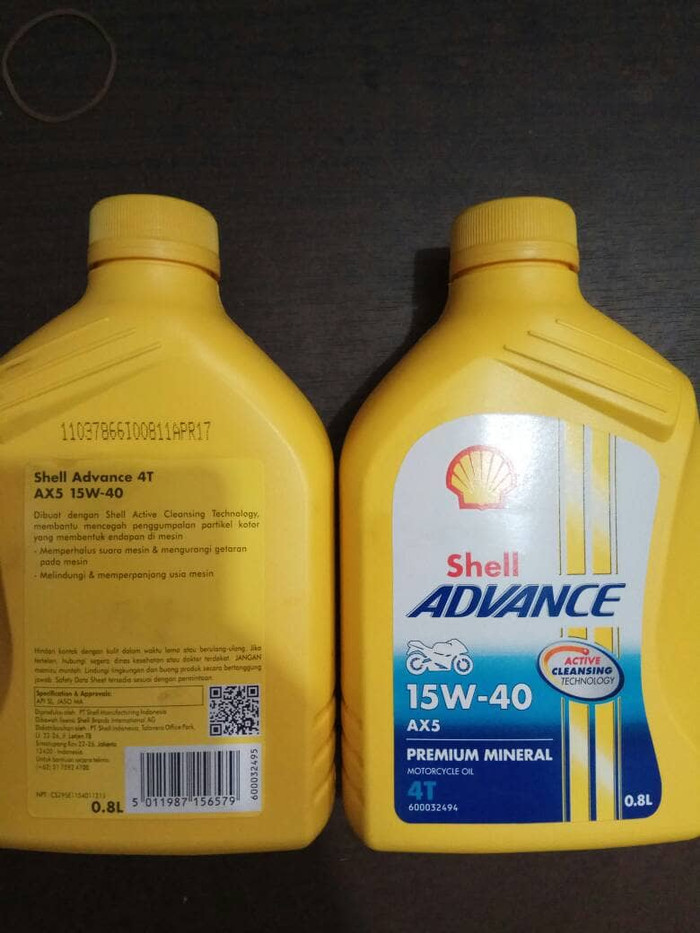Jual Oli shell ax5 0,8 L advance bebek kuning | Shopee Indonesia