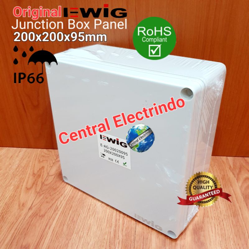Jual Junction Box AG 200×200×95mm Box Panel Plastik ABS EWIG Polos IP66. | Shopee Indonesia