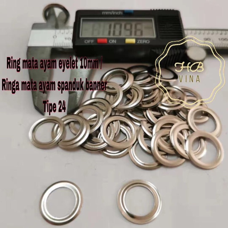 Jual ring mata ayam eyelet 10mm / ring mata ayam 24 / 10gross | Shopee Indonesia