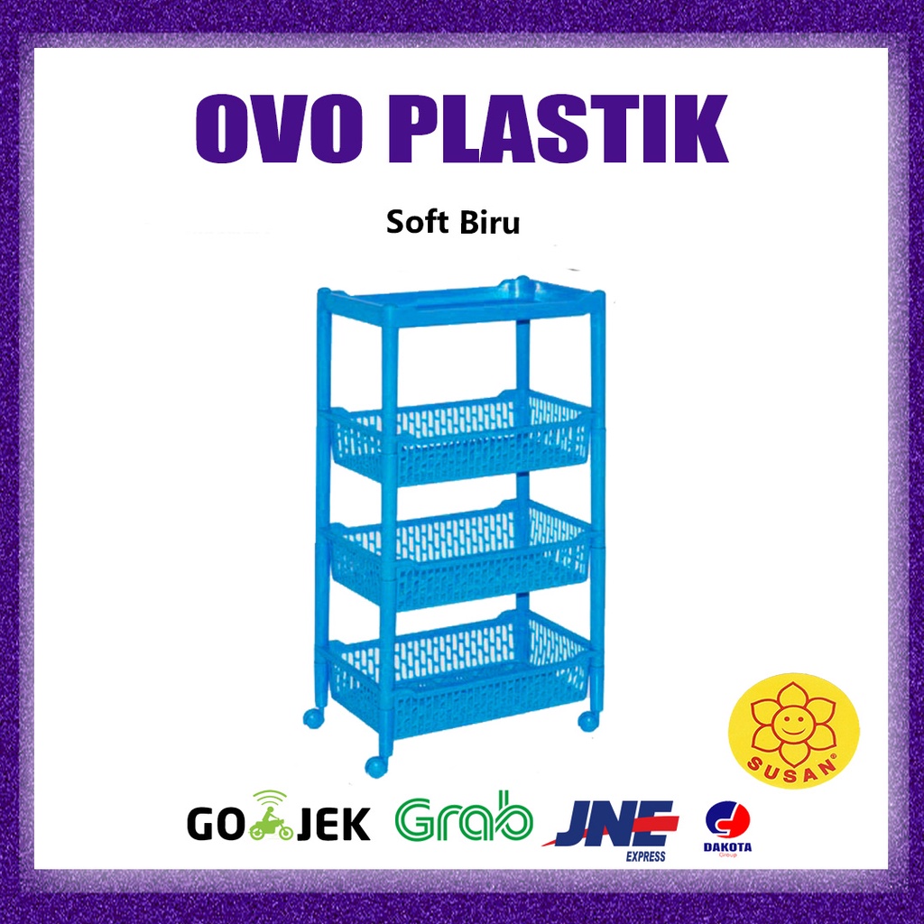 Jual Rak Serbaguna - Rak Plastik Susun 4 - Rak Salon SSN 4 By Susan ...