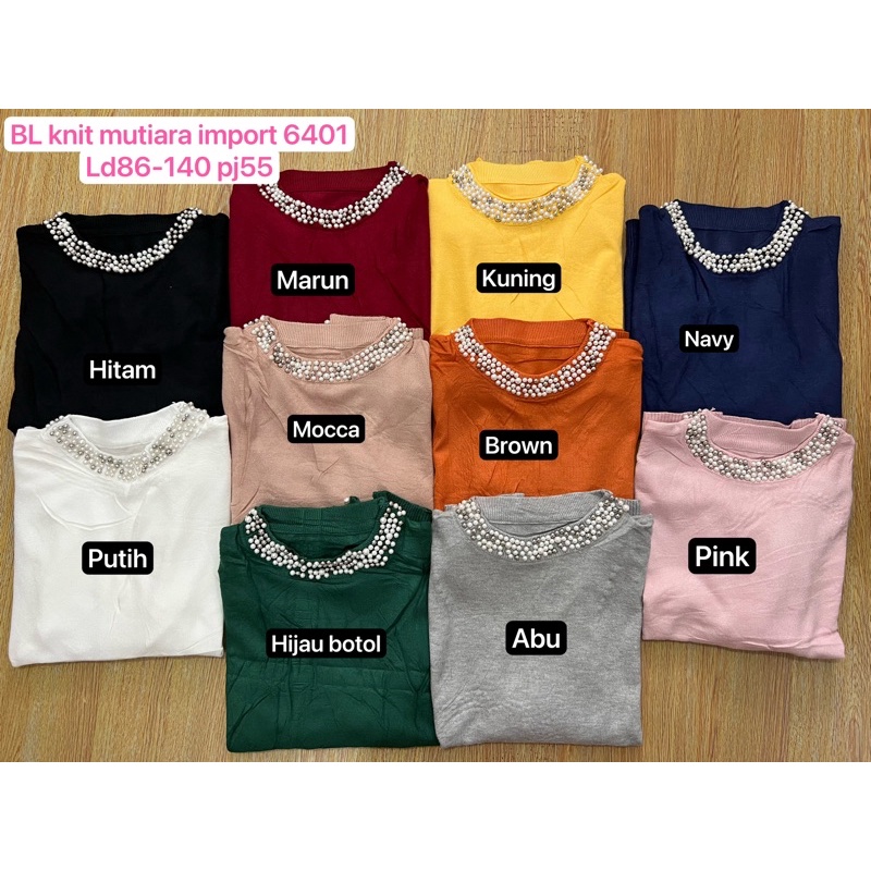 Jual Tshirtgiants / Atasan rajut premium 6401 / Baju rajut import ...