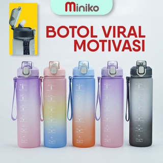 Jual Botol Air Minum Viral Motivasi Botol Minum Viral 1 liter | Shopee ...