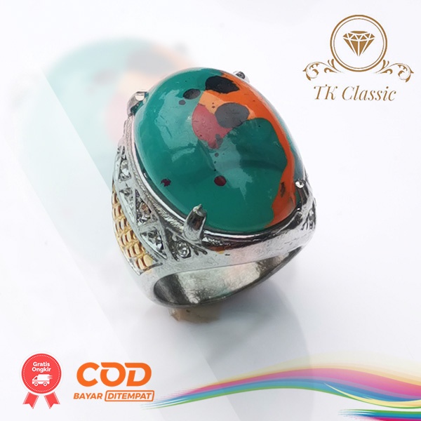 Jual Natural Batu Akik Permata Bacan Doko Cincau Pancawarna | Shopee ...