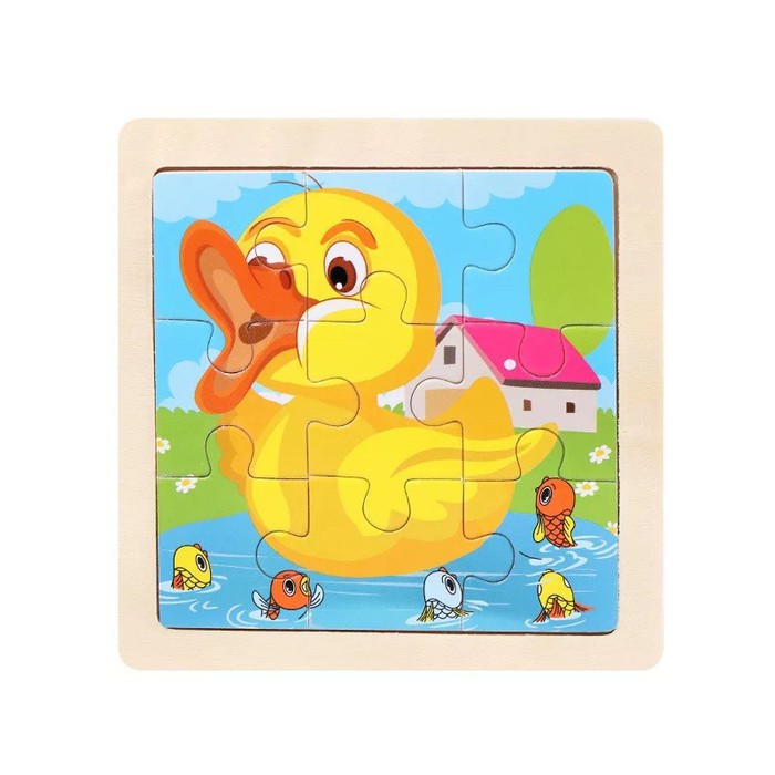 Jual MAINAN JIGSAW PUZZLE MINI 9 POTONG EDUKASI ANAK BAHAN KAYU RINGAN ...