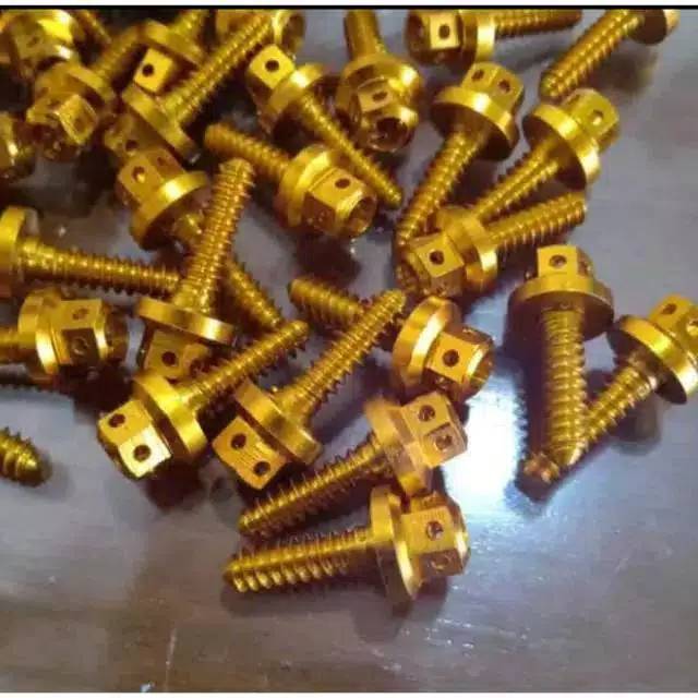 Jual Baut body probolt honda yamaha probolt baut cacing cnc gold ...