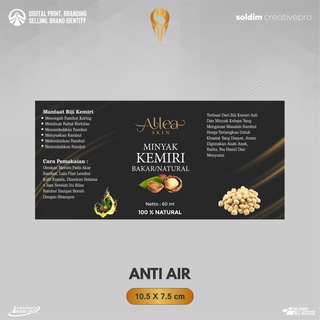 Jual STIKER LABEL KEMASAN MINYAK KEMIRI - SOLDIMPRO | Shopee Indonesia