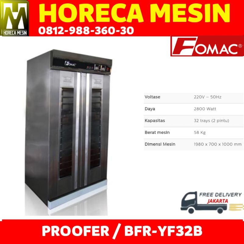 Jual Mesin Pengembang Roti Proofer BFR-YF32B FOMAC | Shopee Indonesia