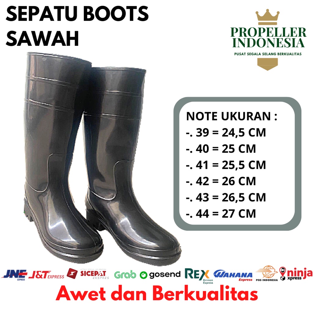 Jual Sepatu Boots Karet Sepatu Sawah Petani Pendek Elastis | Shopee ...