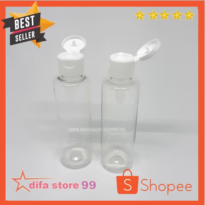Jual Botol RF 60ml fliptop putih natural body natural | Shopee Indonesia