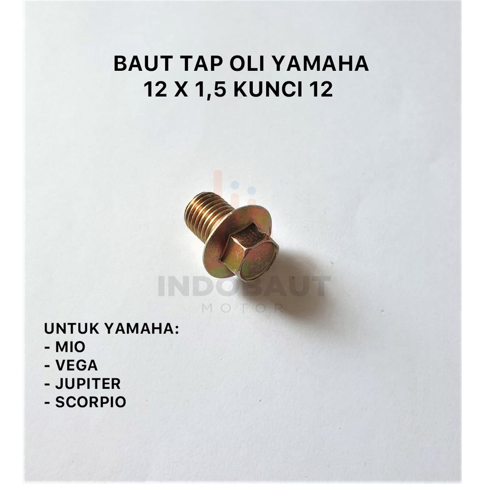 Jual Baut Tap Tutup Oli Pembuangan Mesin Bawah Yamaha Mio Soul GT Nmax ...