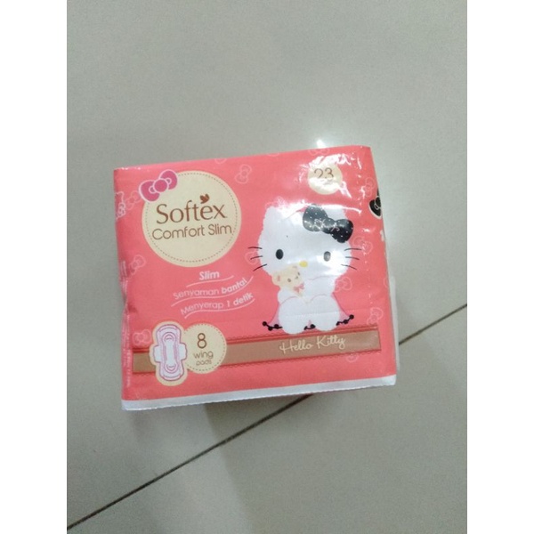 Jual SOFTEX COMFORT SLIM W 23CM/8P (HELLO KITTY) | Shopee Indonesia